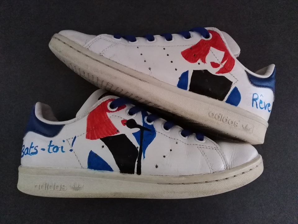 Custom Adidas Stan Smith Suzane – De la Tête aux Baskets